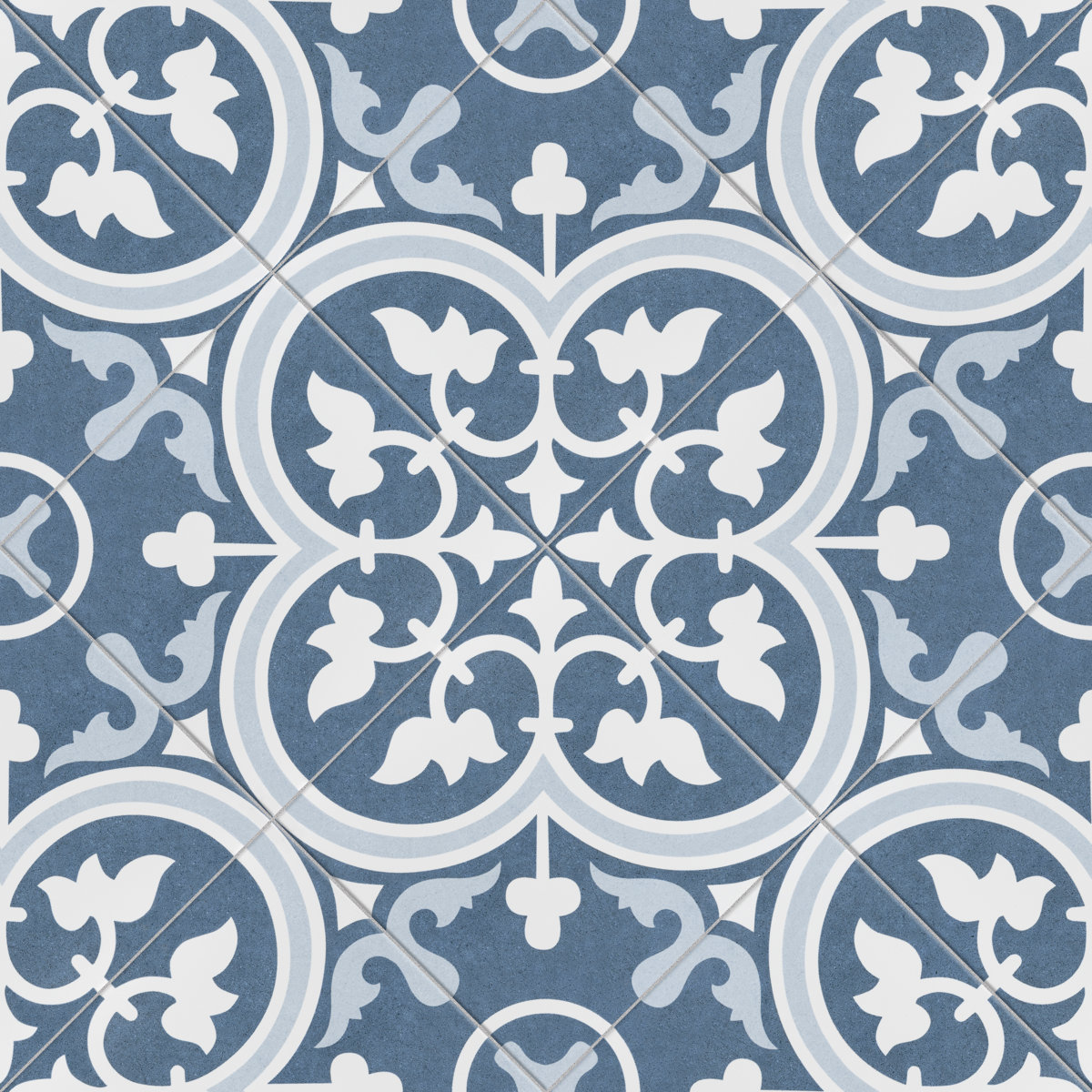 Merola Tile Arte Clover 10" X 10" Porcelain Patterned Wall & Floor Tile & Reviews - Wayfair Canada